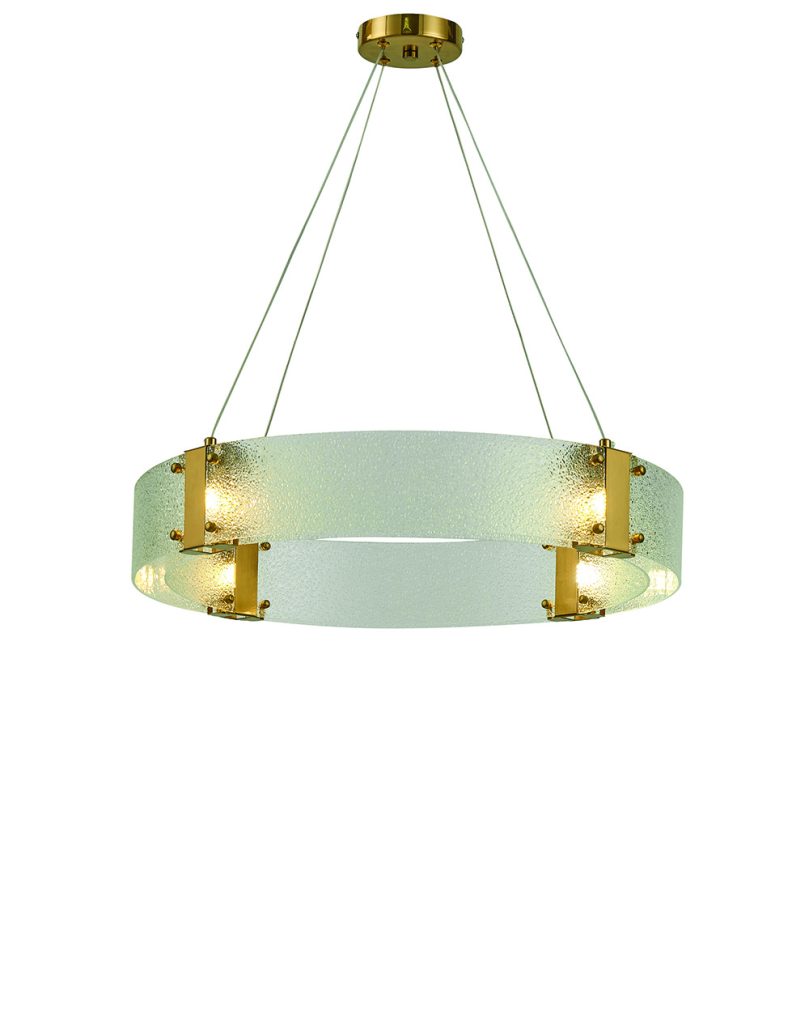 Lyra Gold Dining Chandelier - Thumprints Lighting